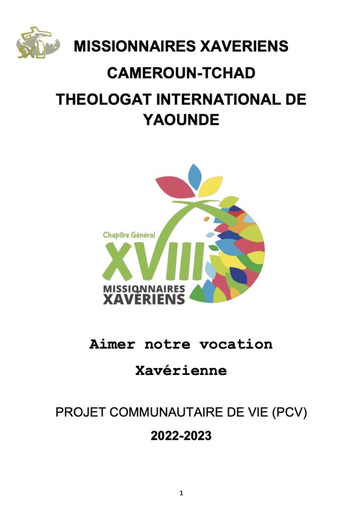Aimer notre vocation Xavérienne